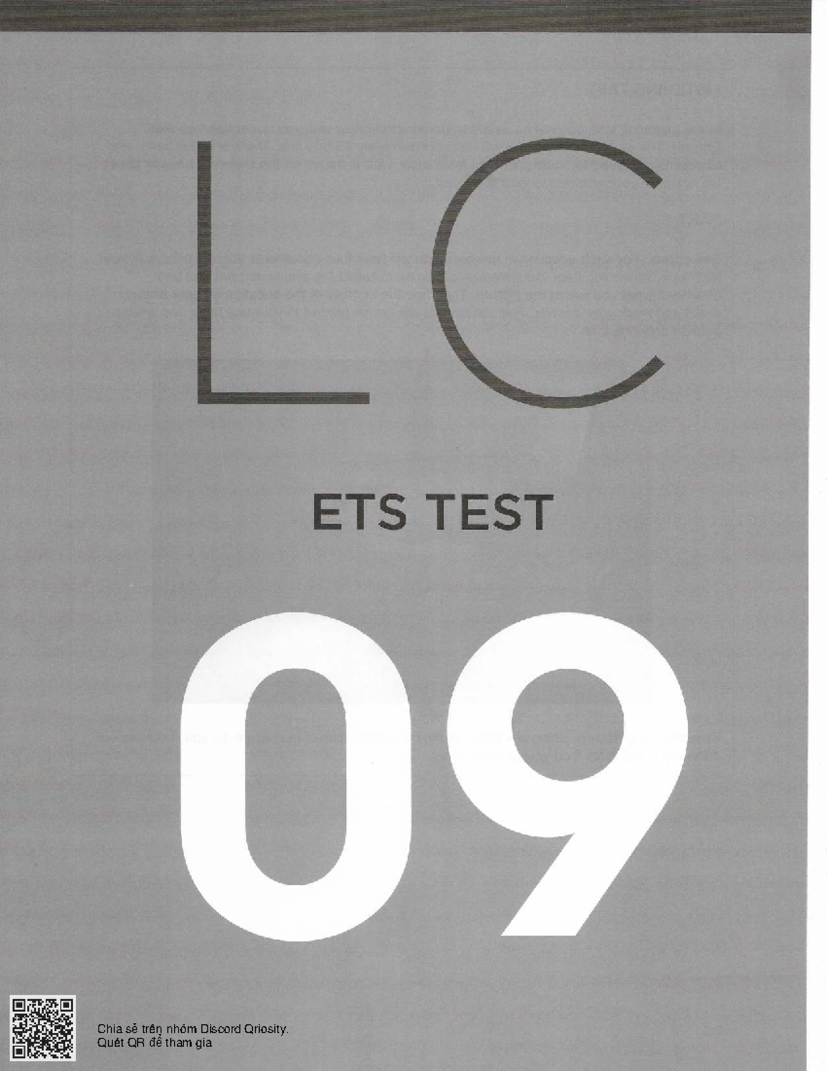 Chia sẻ nhóm Discord Qriosity - 2022 LC 9 English TOEIC - Studocu