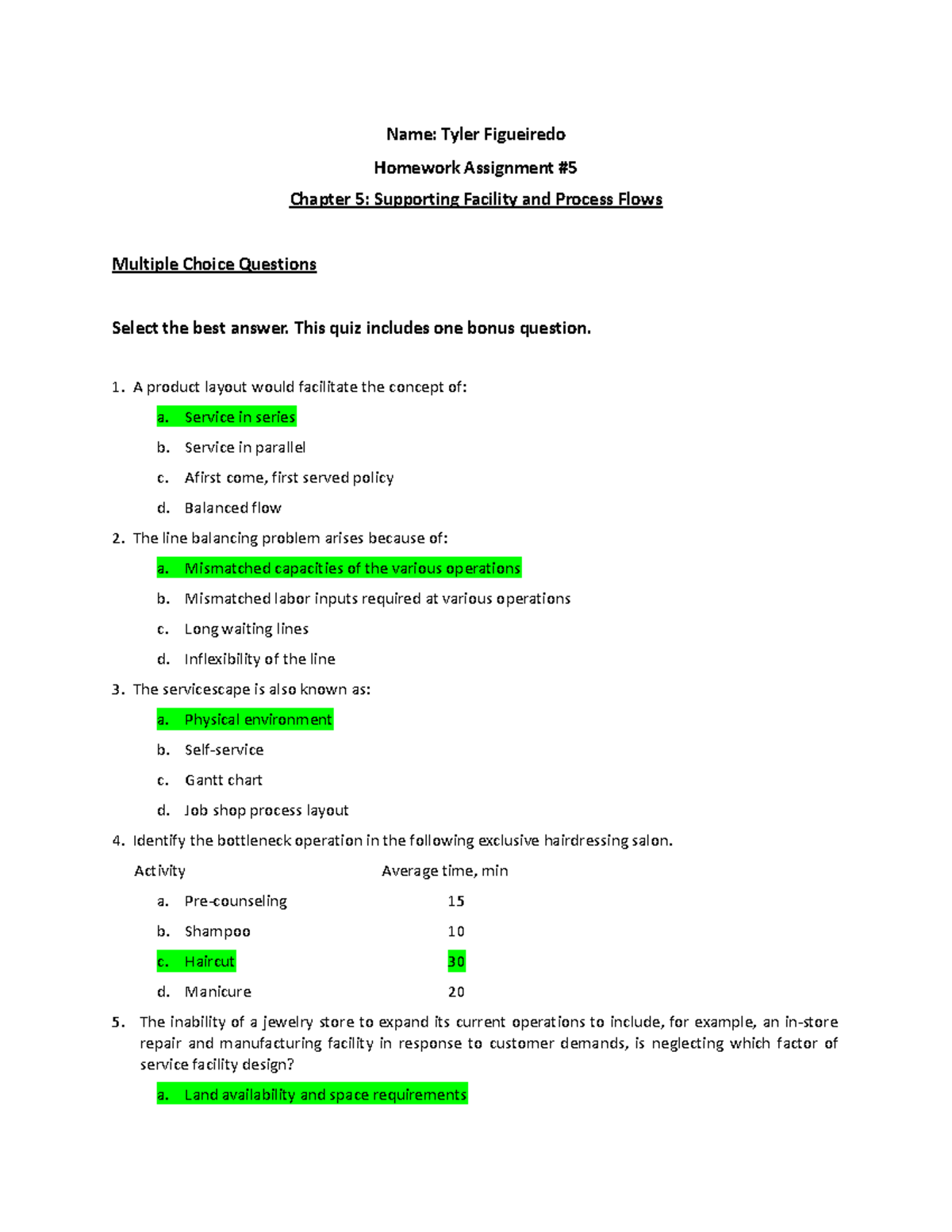 QSO 310 Module 5 Assignment - Name: Tyler Figueiredo Homework ...