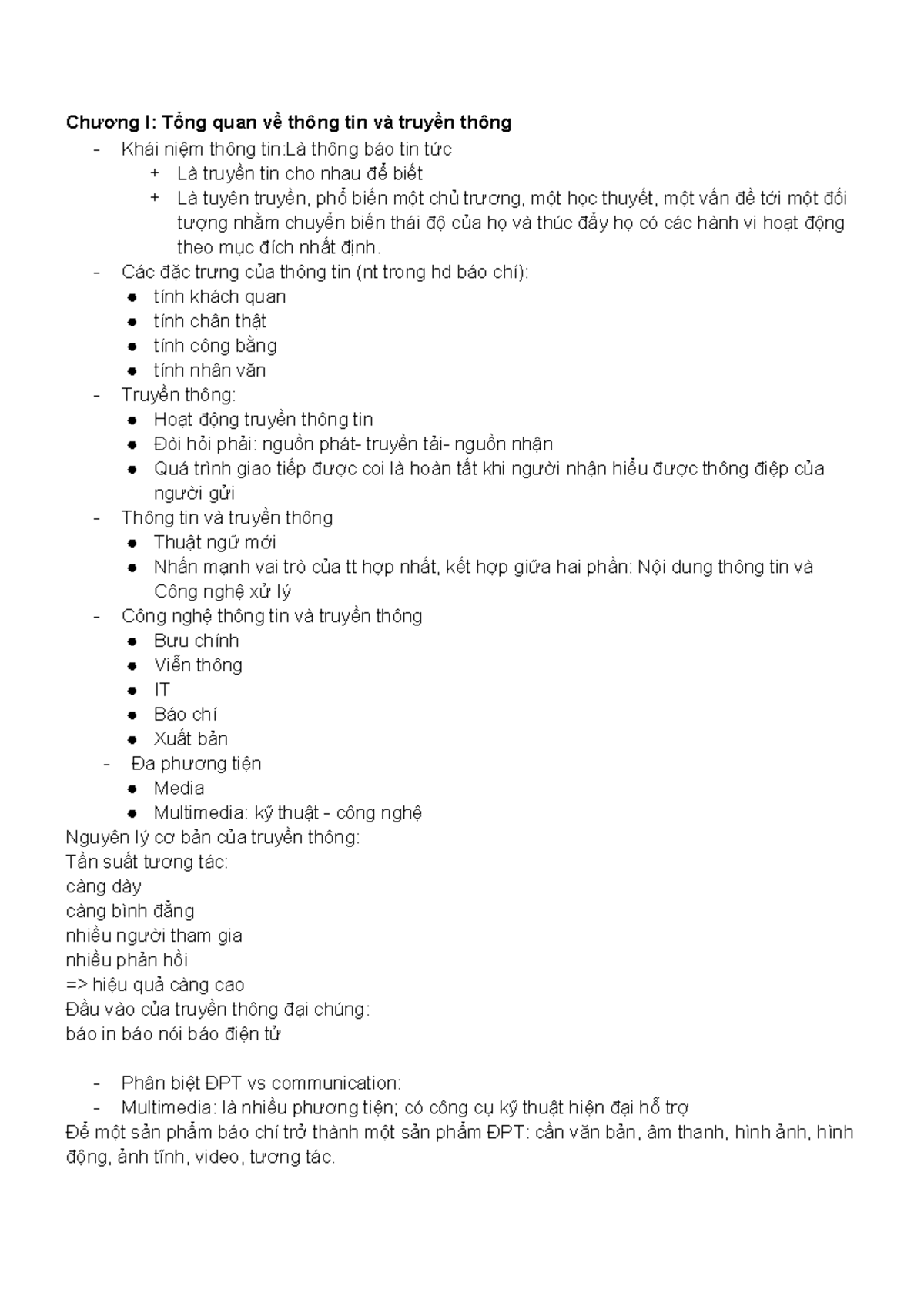 CÁC LOẠI HÌNH BÁO CHÍ HIỆN ĐẠI - TỔNG QUAN VÀ ĐẶC ĐIỂM - Studocu