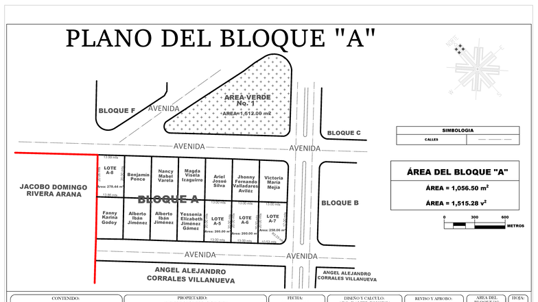 PLANO DEL BLOQUE "A" - CASA REAL - ÁREA VERDE y SIMBOLOGÍA - Studocu