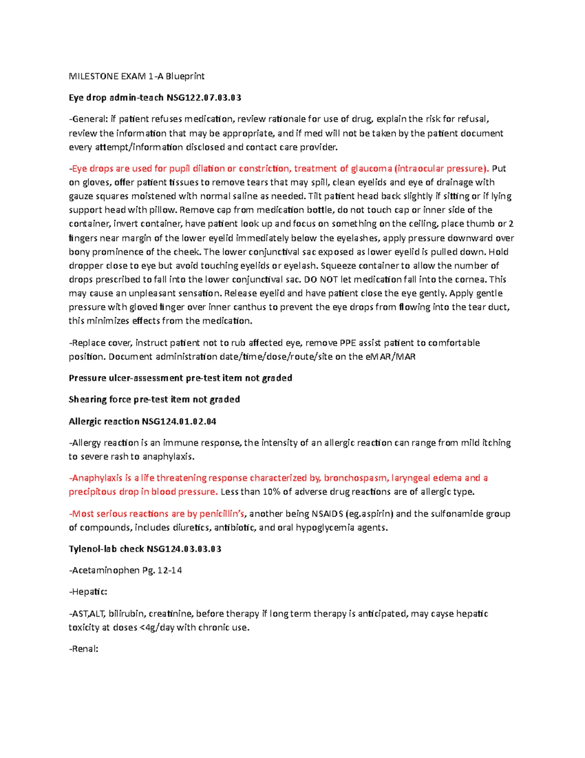 EXAM 1 - MED SURG - PRE, Intra, POST OP - Study online at quizlet ...