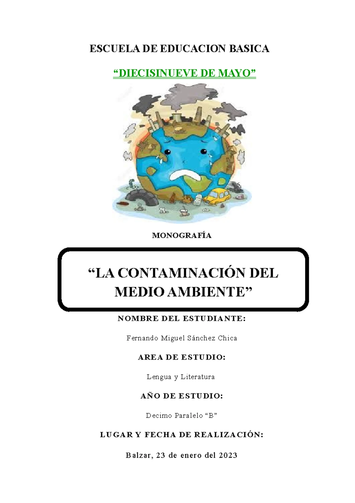 Deber DE LA Diglosia - LENGUA Y LITERATURA - Unidad Educativa ...