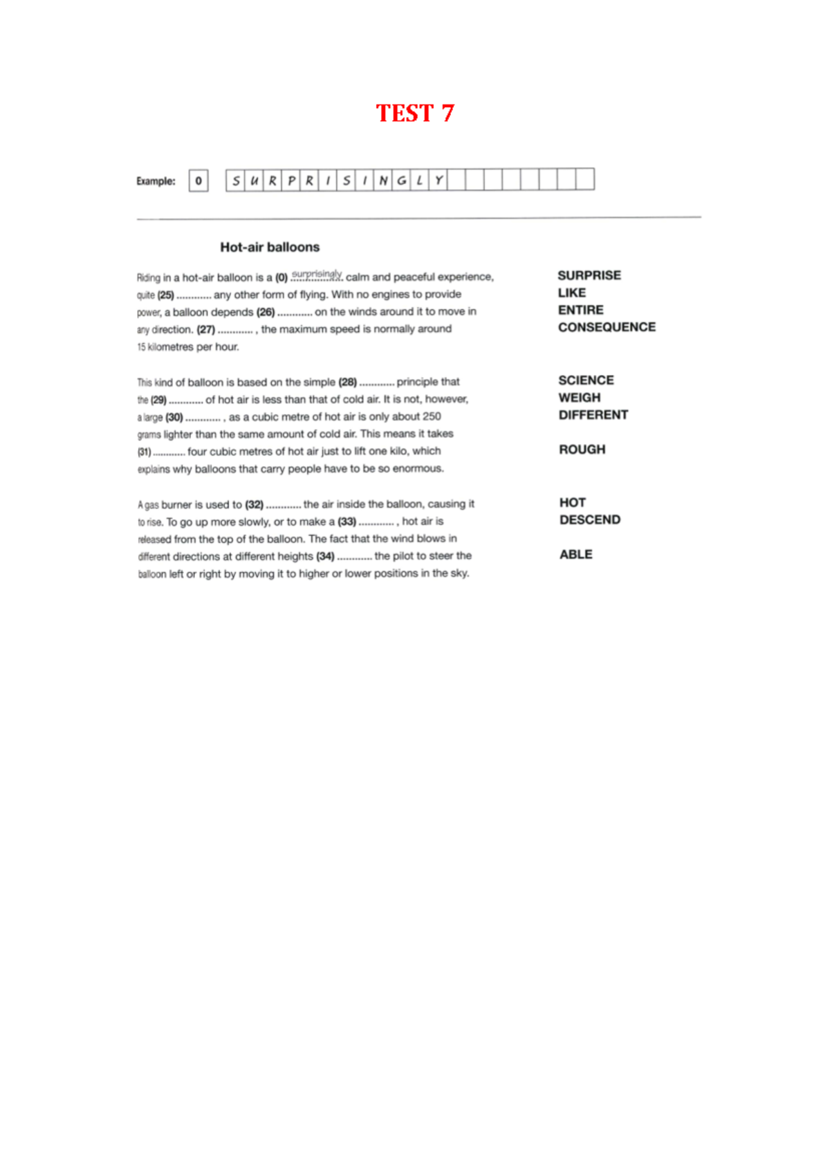 English First Use of English Part 3: Answers for Tests 7-11 - Studocu
