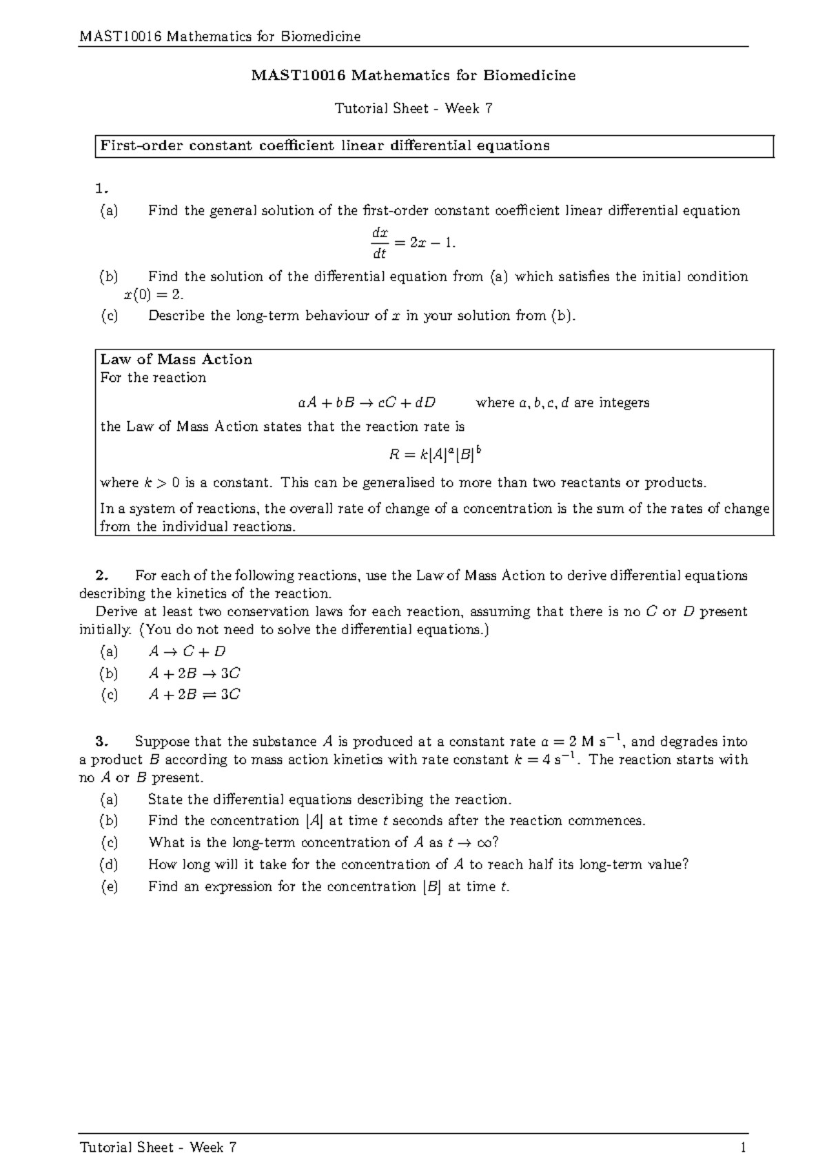 Week 7 tutorial sheet - Practice material for math - MAST10016 ...