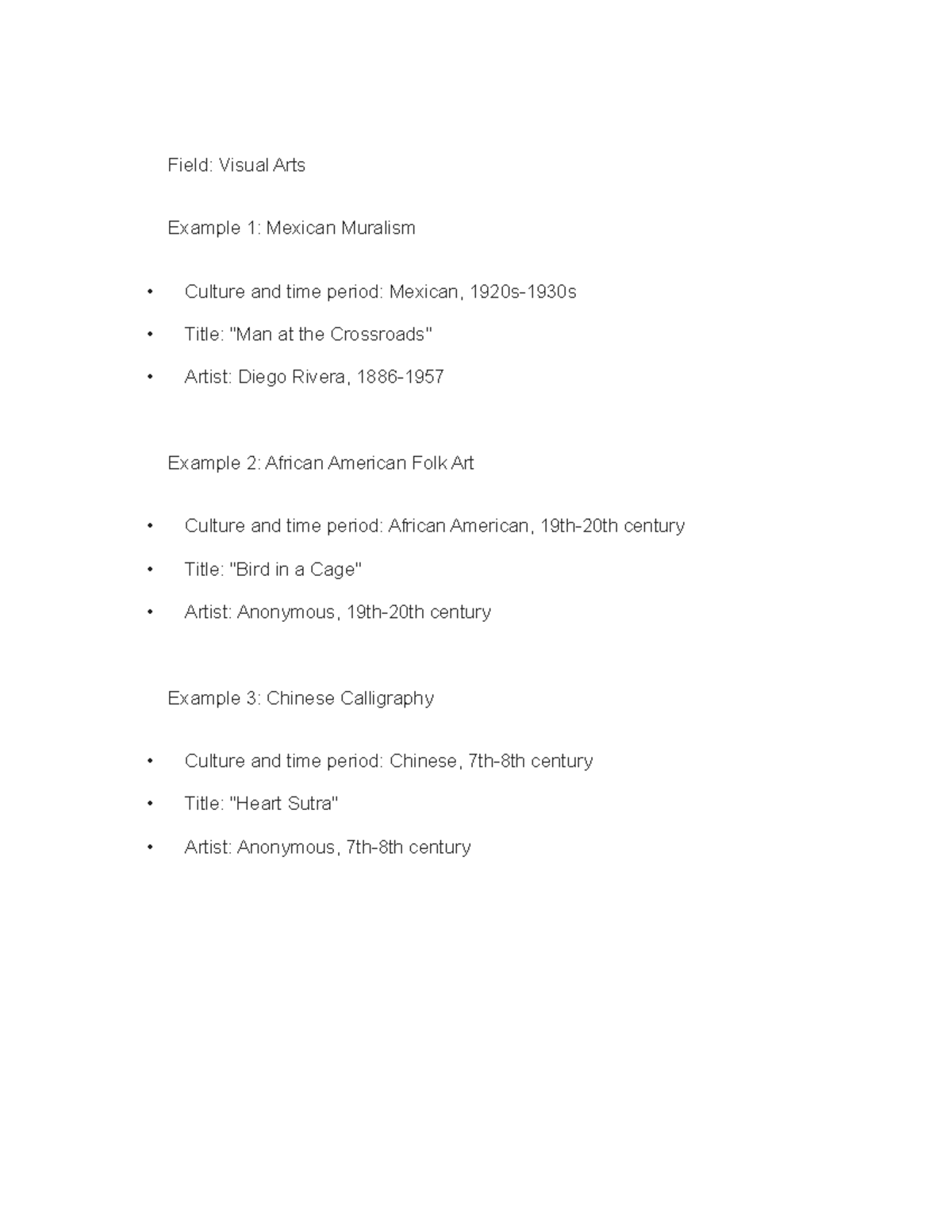 Visual Arts Course Project Stage 1: Analyzing Symbolism in Art - Studocu