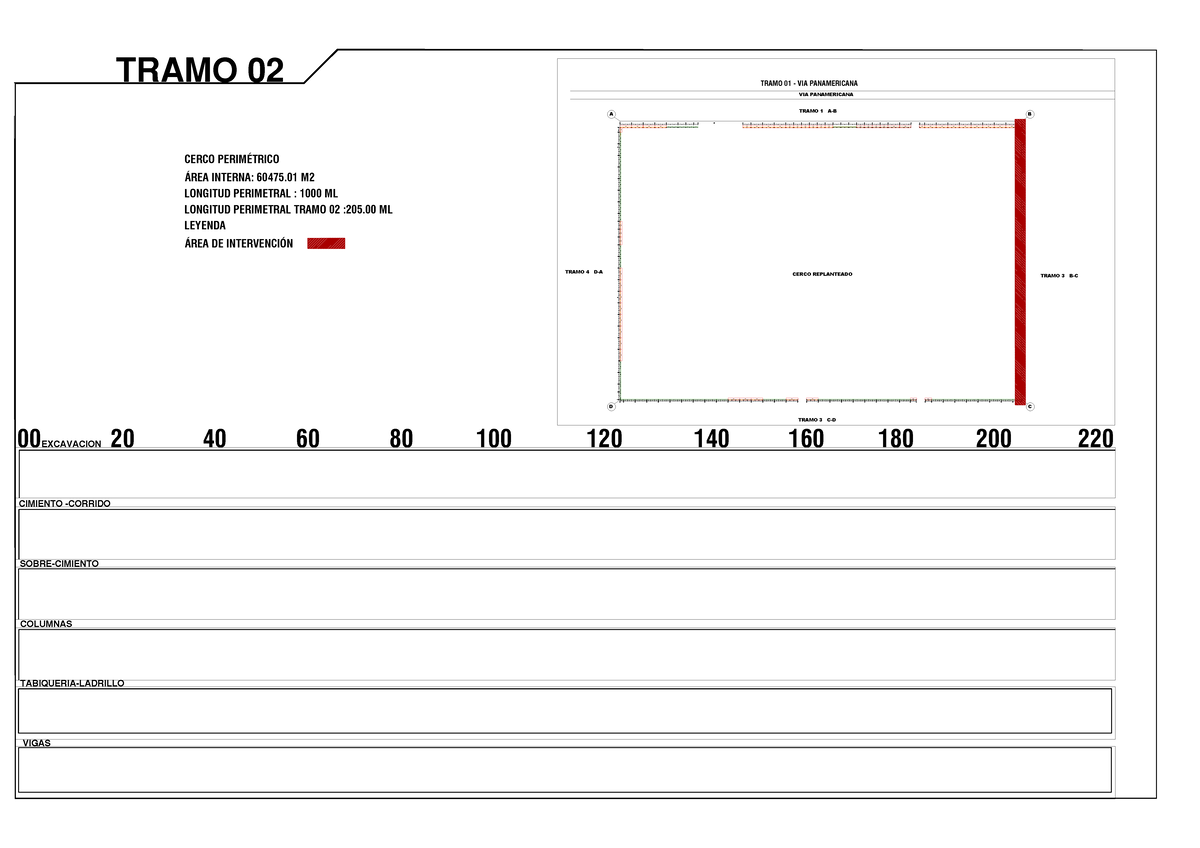 Formato- Tramo 02 - CERCO REPLANTEADO TRAMO 1 A-B TRAMO 3 C-D TRAMO 3 B ...