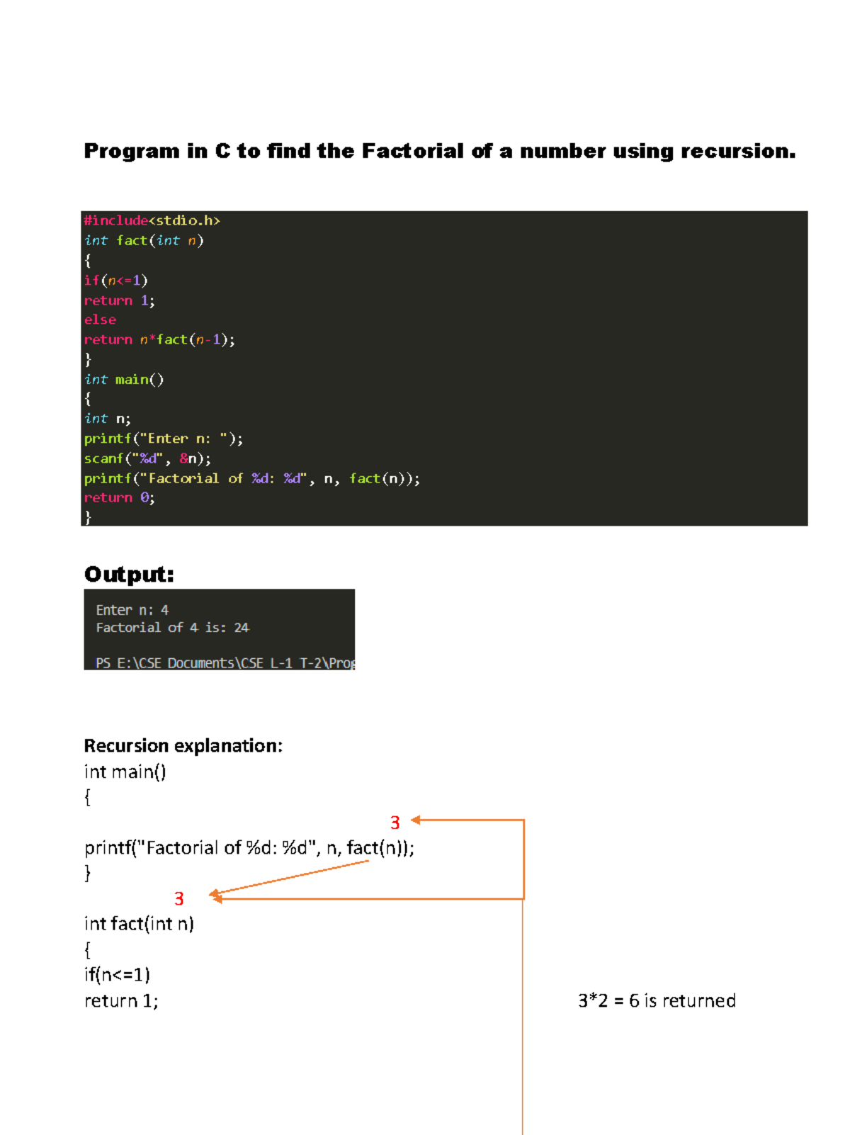 C Programming Lab Report: Recursion Exercises and Solutions - Studocu