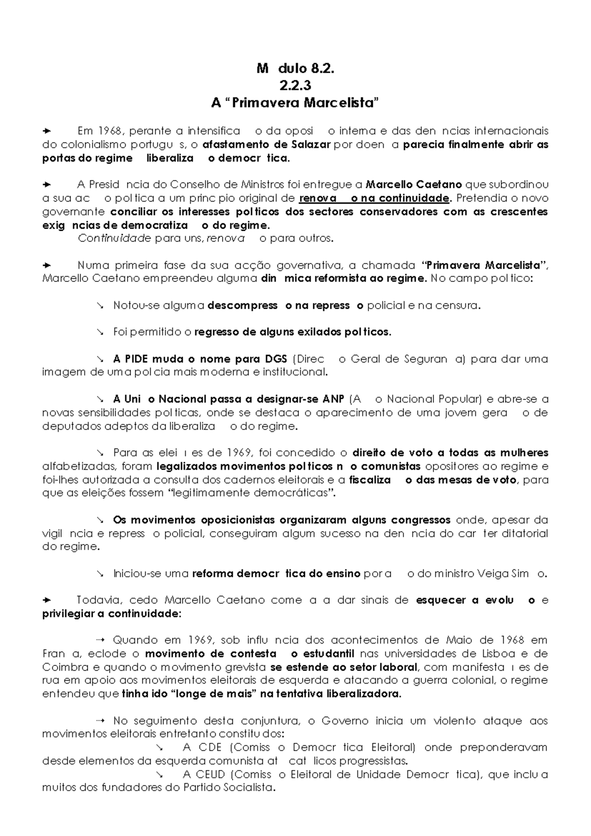 A Primavera Marcelista: Liberalização e Repressão em Portugal (1968 ...