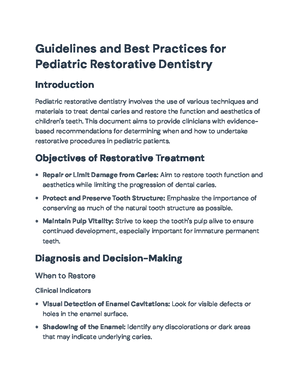 Pediatric Dentistry Management: Developing Dentition & Occlusion Guide ...