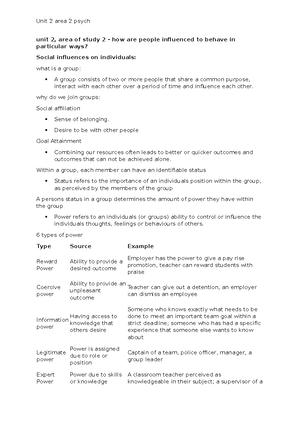 Unit 1 AOS 1: VCE Business Management Overview and Key Concepts - Studocu
