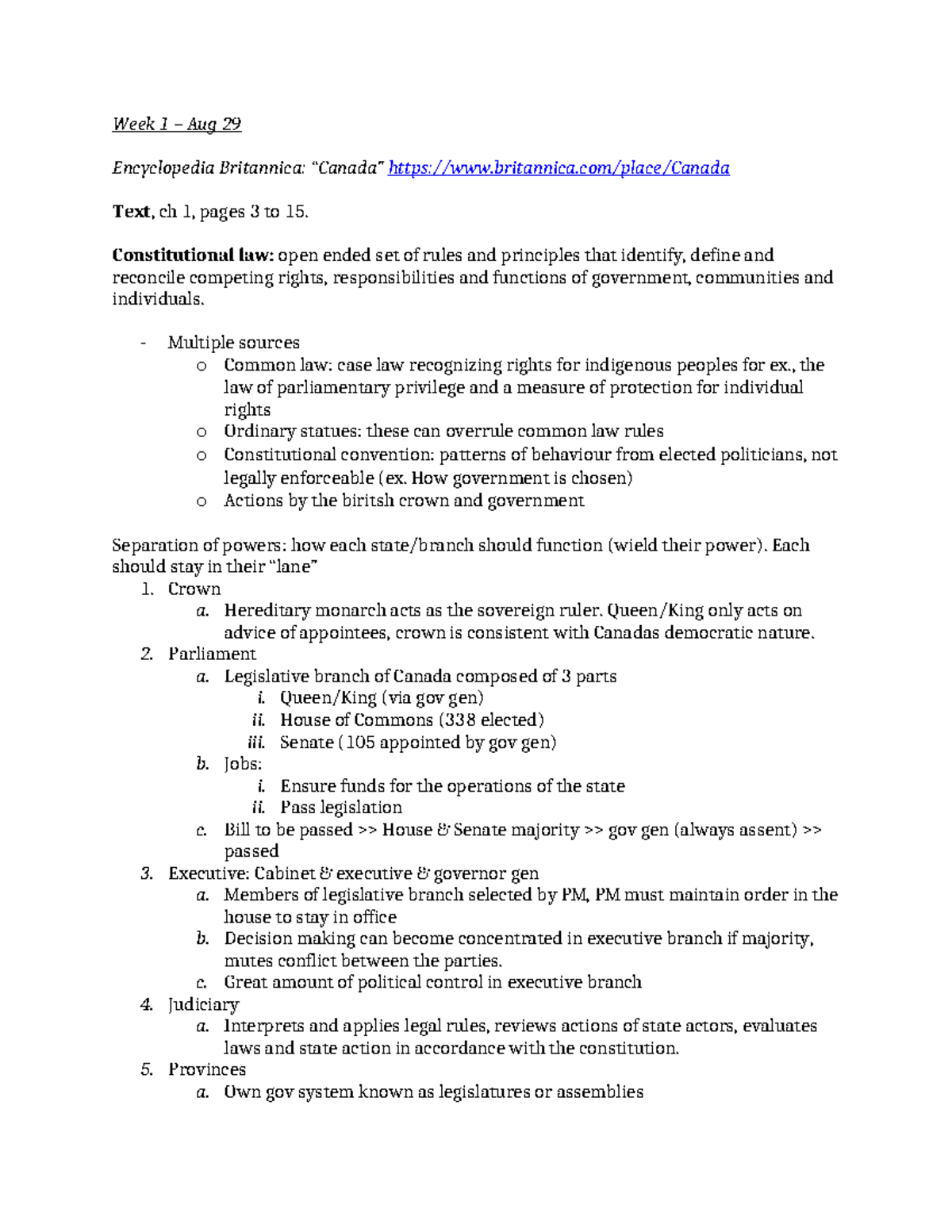 Reading notes for class - Week 1 – Aug 29 Encyclopedia Britannica ...