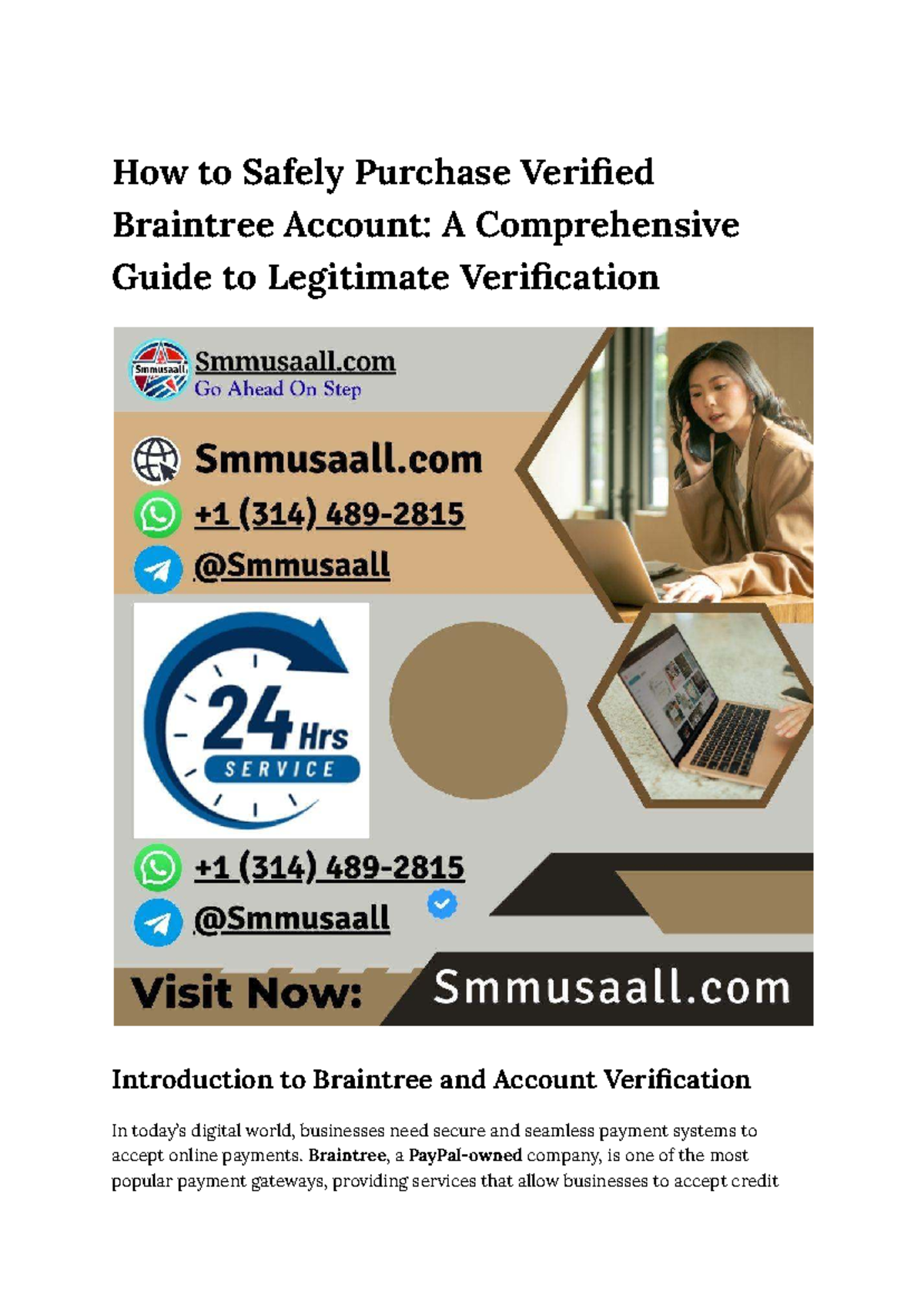 How to Safely Verify Your Braintree Account: A Complete Guide - Studocu