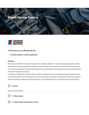 Waste-Spark Ignition Systems Overview and Applications (UTI Course ...