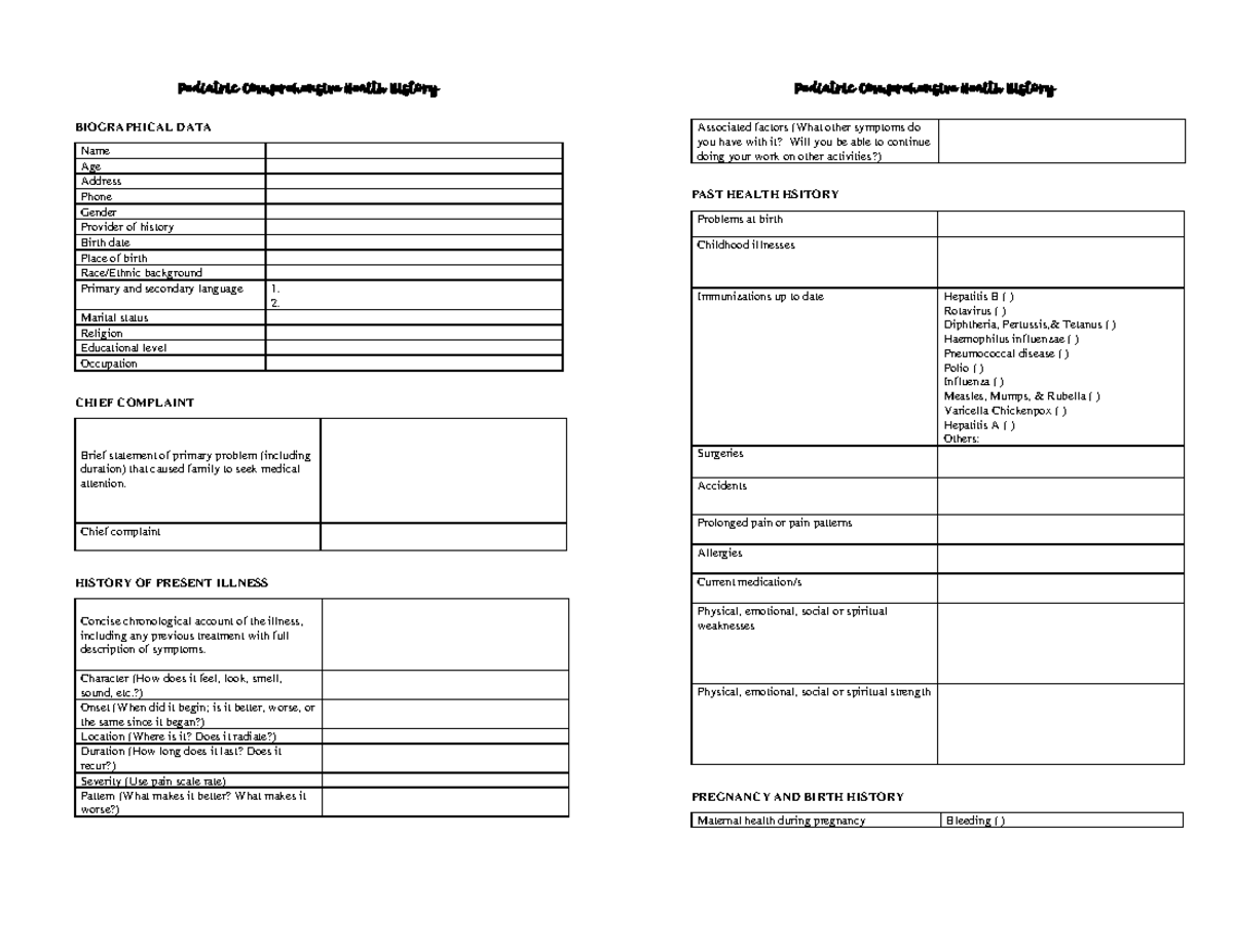 PCHH booklet-format - ......... - BIOGRAPHICAL DATA Name Age Address ...