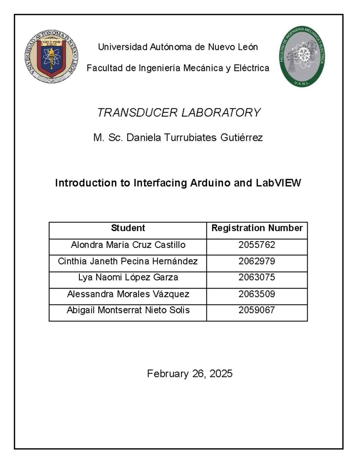 P4. Interfacing Arduino with LabVIEW: Steps and Insights Report - Studocu