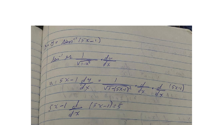 Prct Calculus Notes: sen, dx, dy, and Integration Techniques - Studocu
