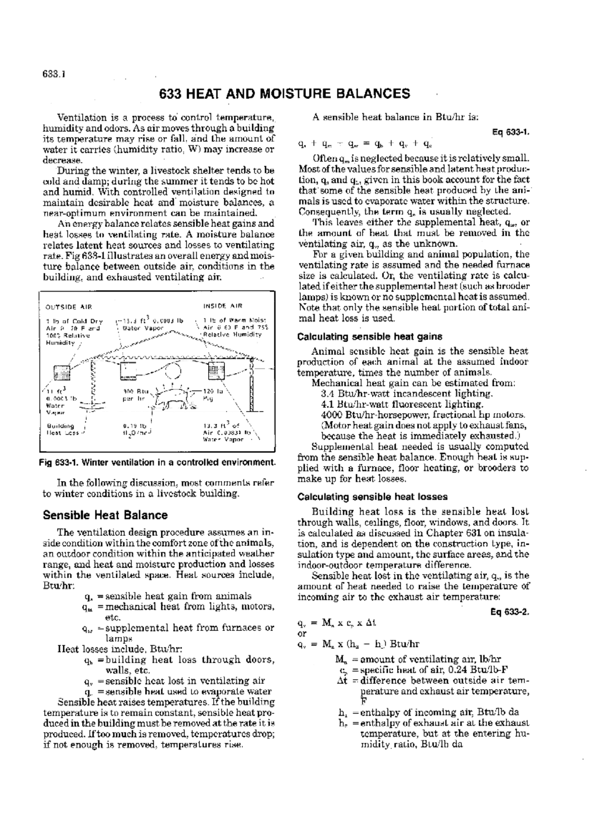 Ventilation Rates and Curves for Environmental Fundamentals 633.1 - Studocu