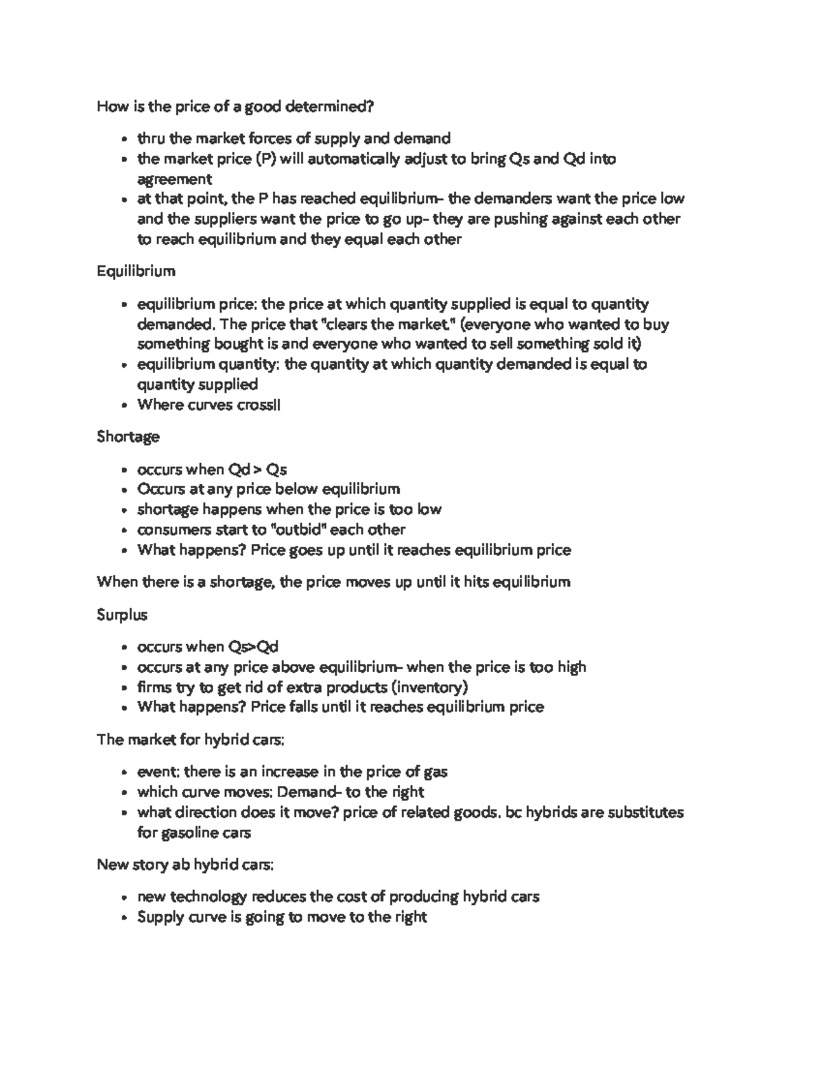 Economic Principles: Supply, Demand & Equilibrium Analysis - Studocu