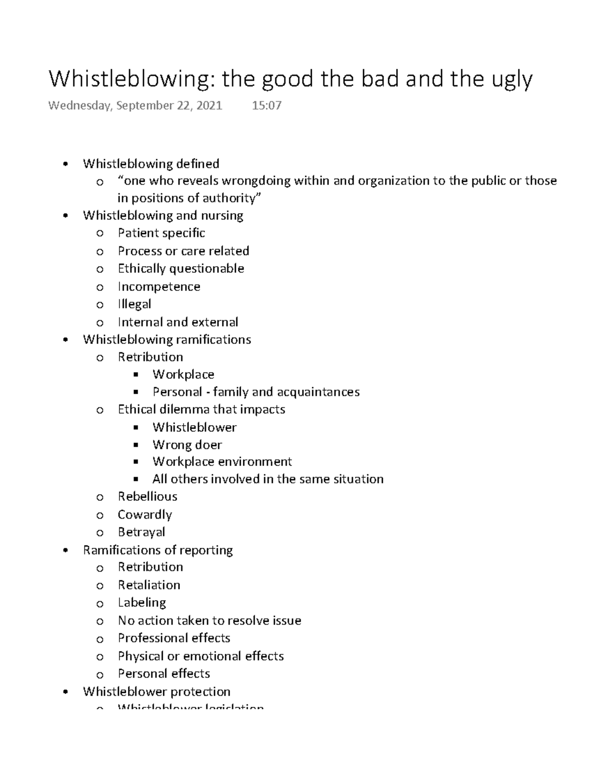 Whistleblowing the good the bad and the ugly - Whistleblowing defined ...