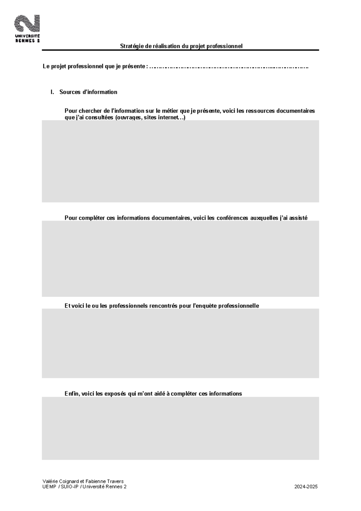 Stratégie de réalisation de mon projet professionnel - Valérie Coignard ...