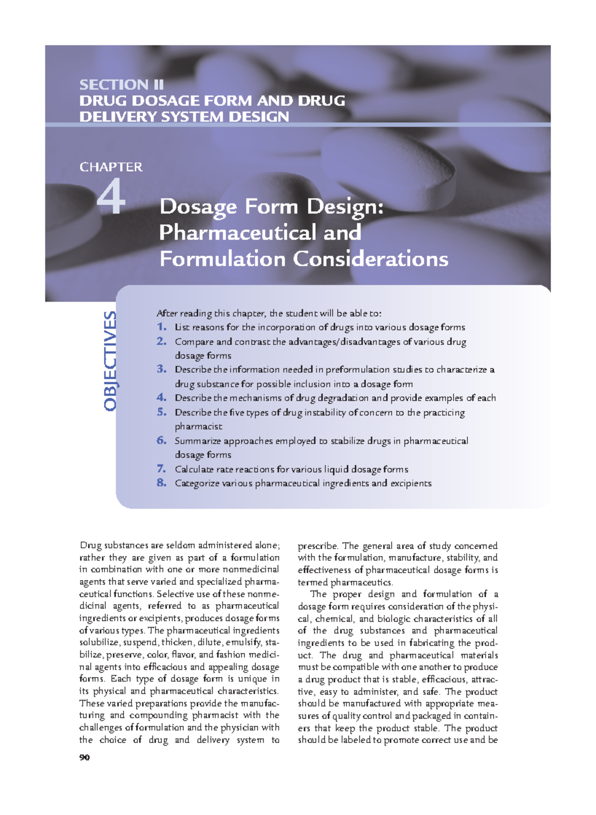 Dosage Form Design: Pharmaceutical & Formulation Considerations (PHAR ...