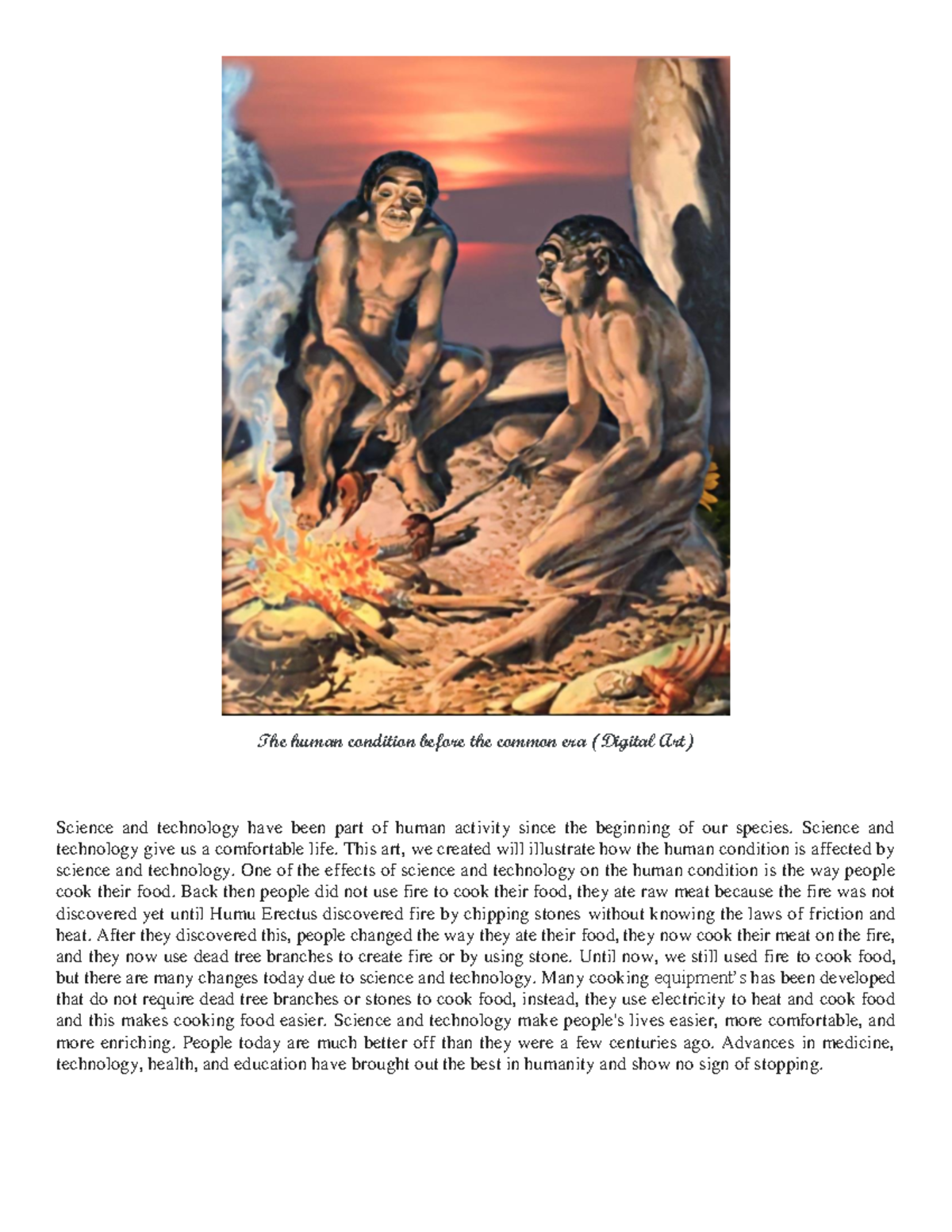 The human condition before the common era (Digital Art) - Science and ...