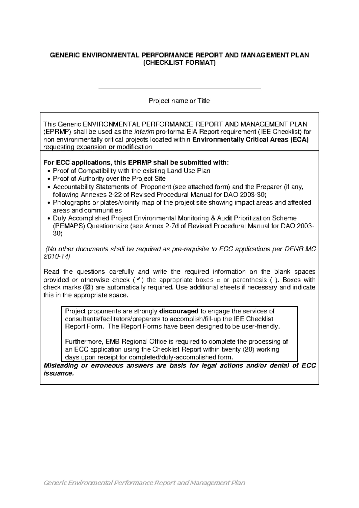 DENR AO 02: Revised Guidelines for Pollution Control Officer ...