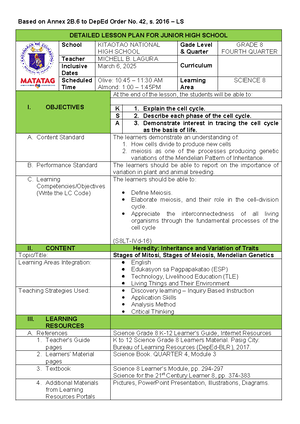 7Es-lesson-plan-template - 7E LESSON PLAN IN SCIENCE School Grade Level ...