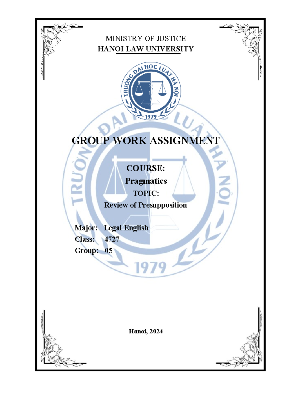 Pragmatics 4727 Group Work: Review of Presupposition Analysis - Studocu