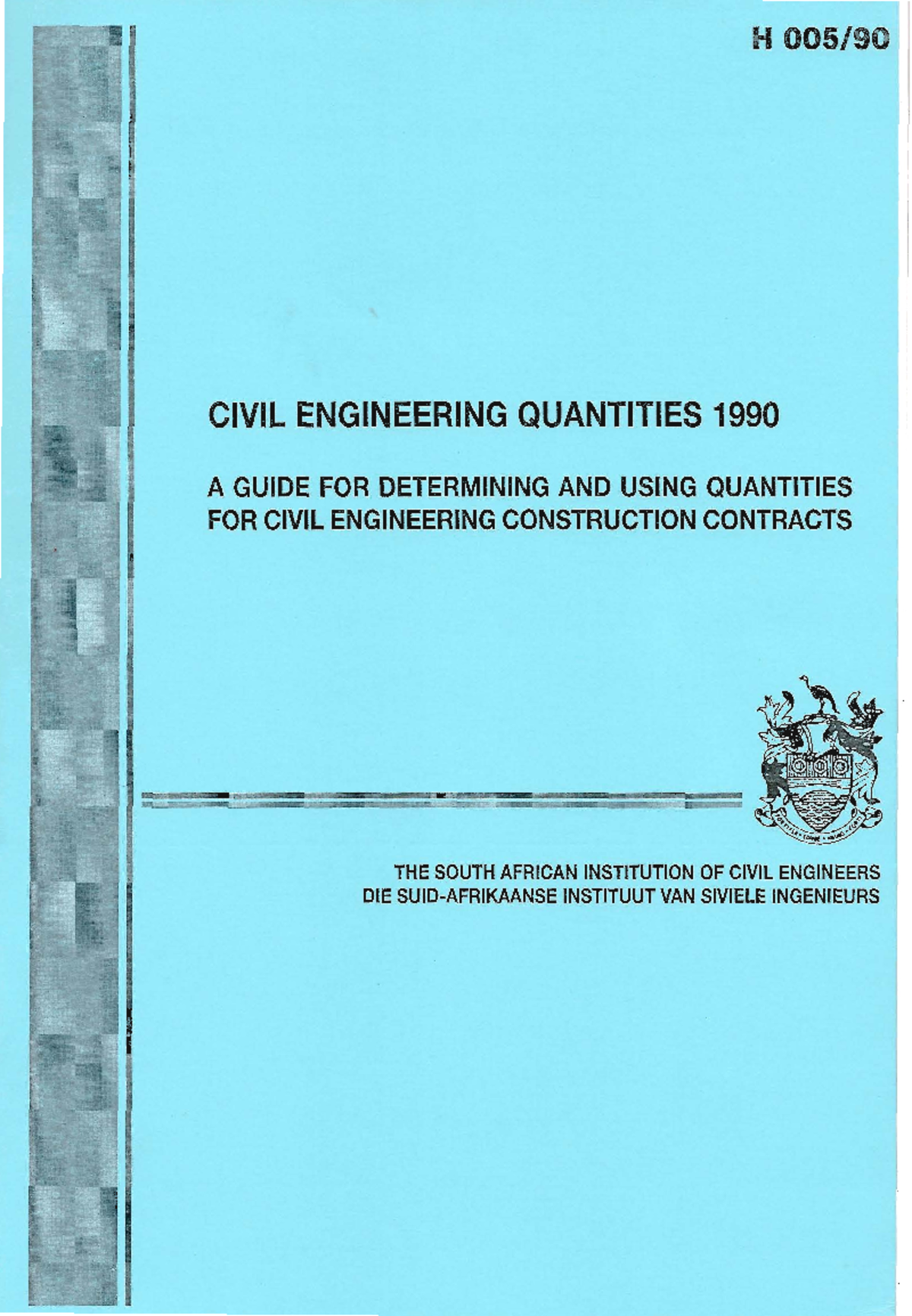 Civil Engineering Quantities Guide (SABS 1200) - 1990 Edition - Studocu