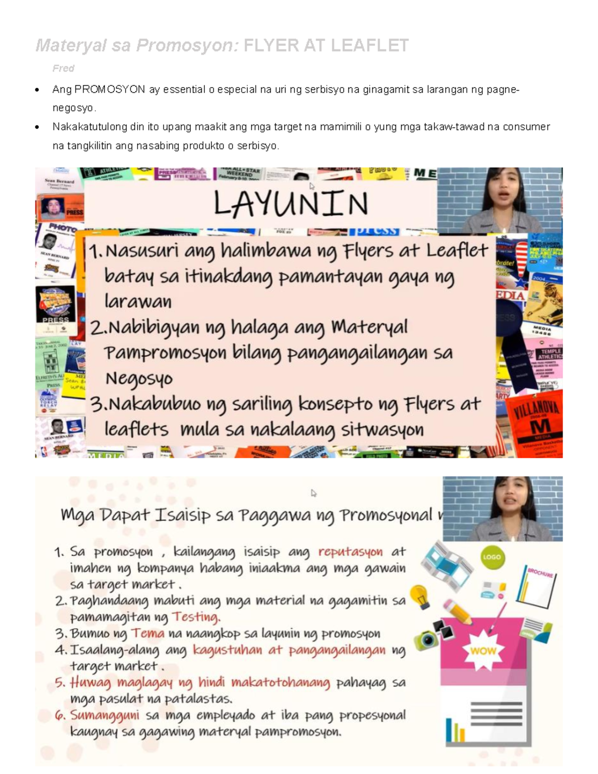 Pagsusuri ng Flyer at Leaflet sa Filipino sa Piling Larang Teknikal ...