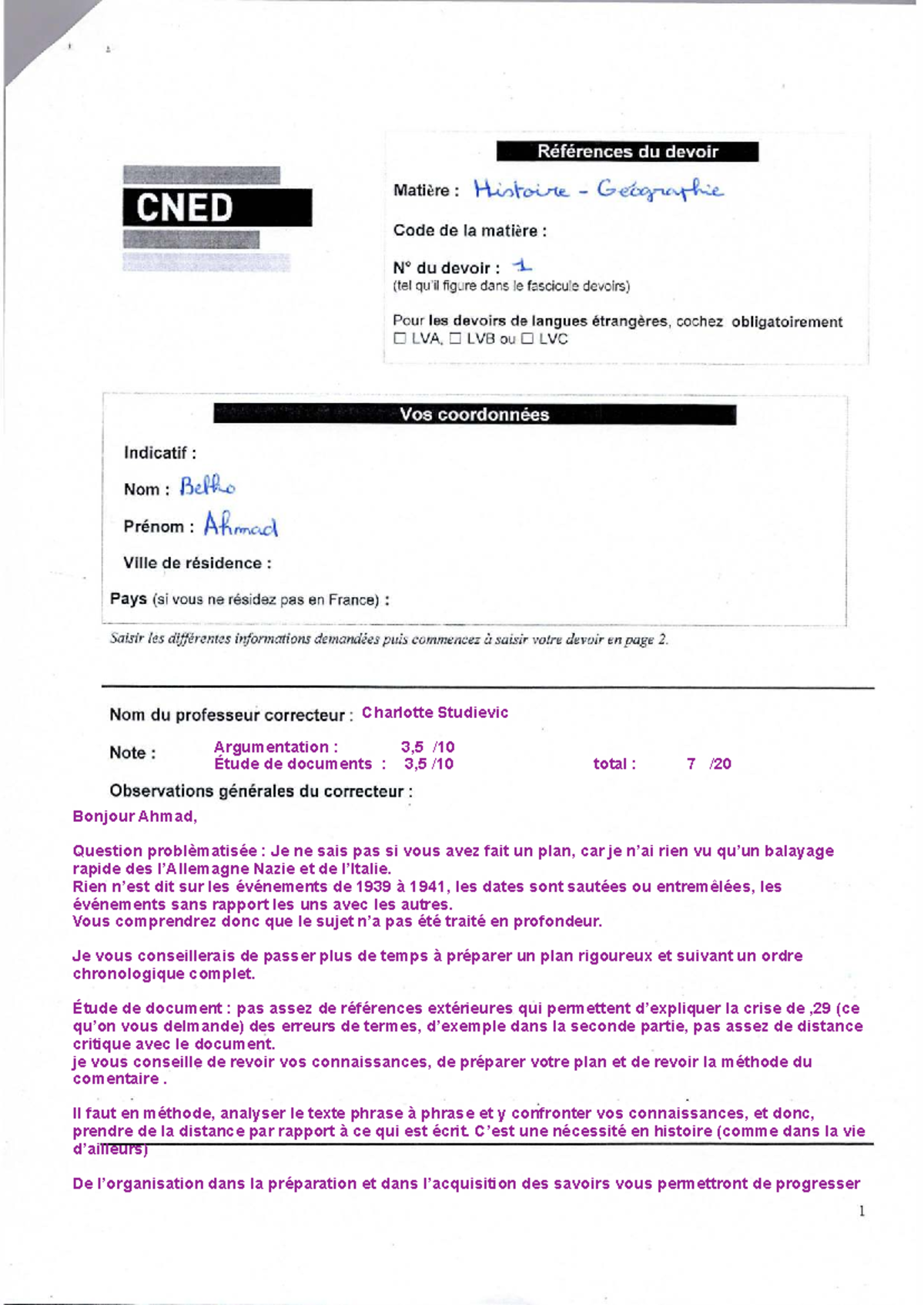 Correction de l'Argumentation : Étude de Documents 73025 S00217 - Studocu