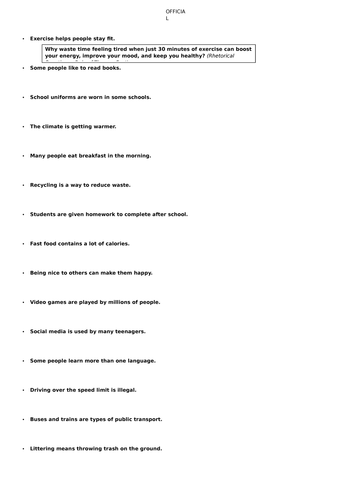 OFFICIA L Persuasive Techniques for Effective Writing - Studocu