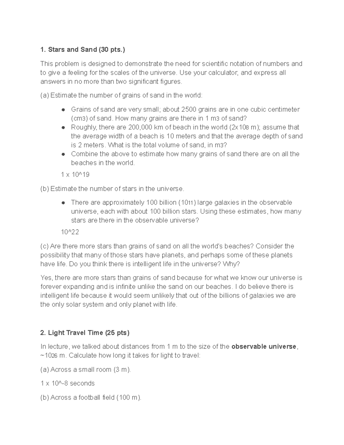 Homework 1, part B- Luke Harrison - Stars and Sand (30 pts.) This ...