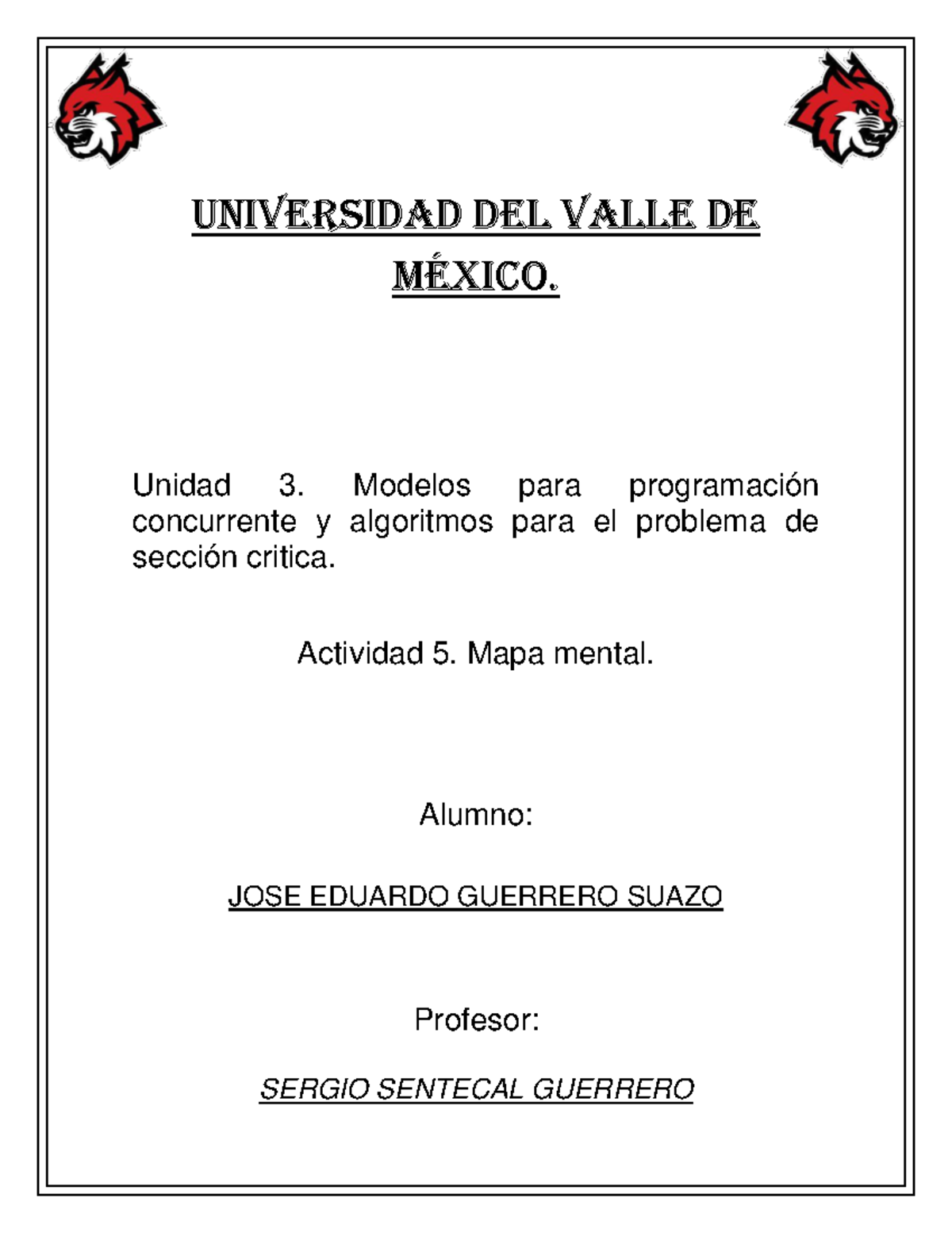 UVM - Unidad 3: Mapa Mental sobre Sincronización en Programación Concurrente - Studocu