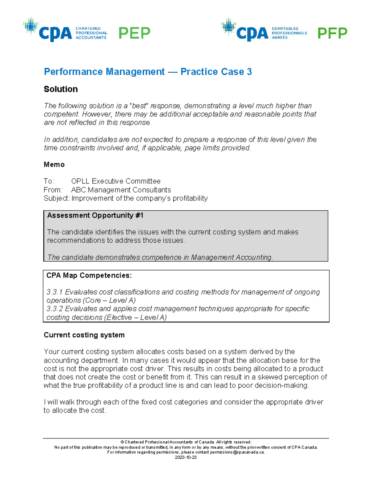 PEM-2401E-PC03 - Performance Management Practice Case 3 Analysis - Studocu