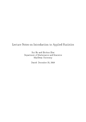 Assignment 2 Fall2022v2 - STAT 151 Assignment 2 Solutions Due date: refer to the Course Outline ...