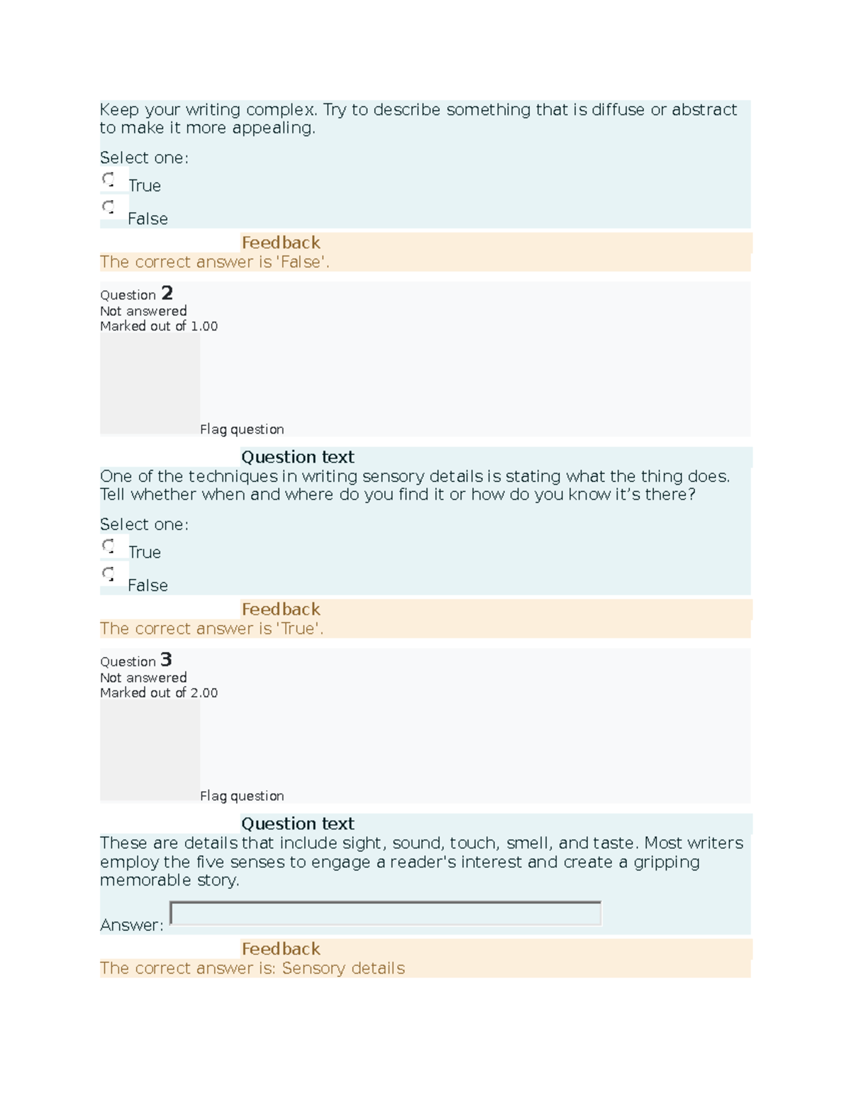 Humss Creative Writing Questions 1-10 Study Guide - Studocu