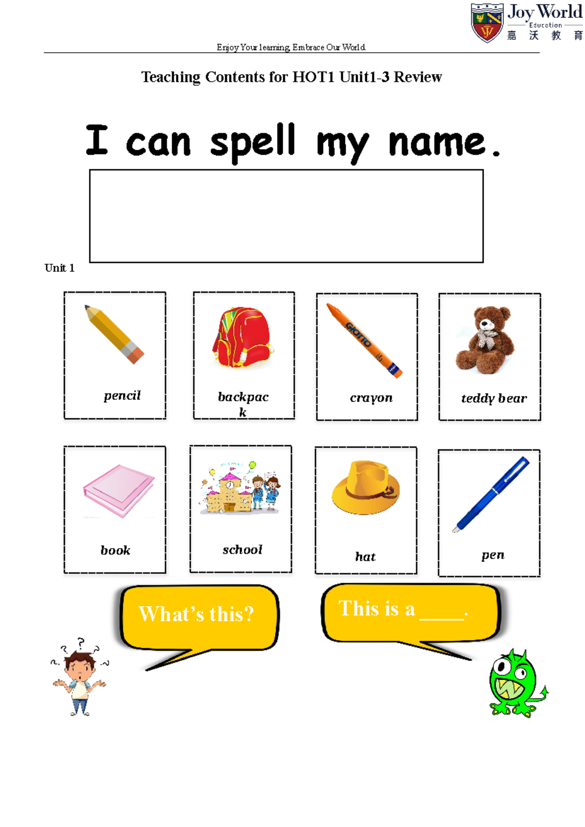 PK2 Lesson Review: Teaching Content for Units 1-3 - Studocu