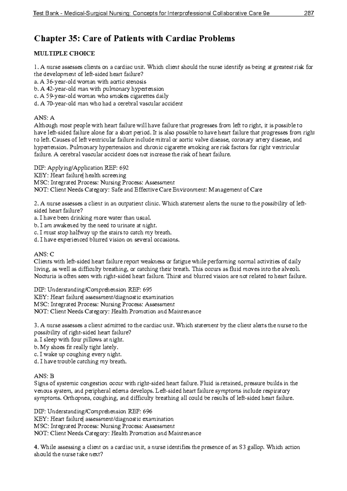 Chapter 35 Cardiac Patient Care: Assessments & Treatment Strategies ...
