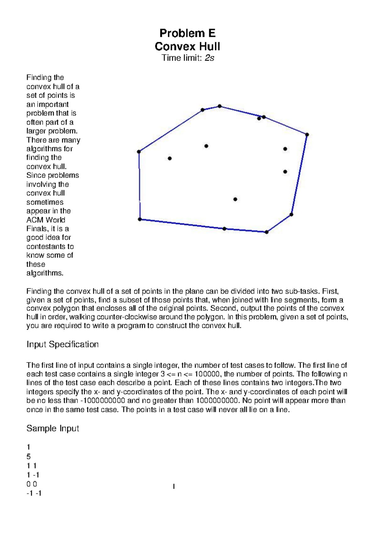 272 - Convex Hull Problem Overview and Algorithm Insights - Studocu