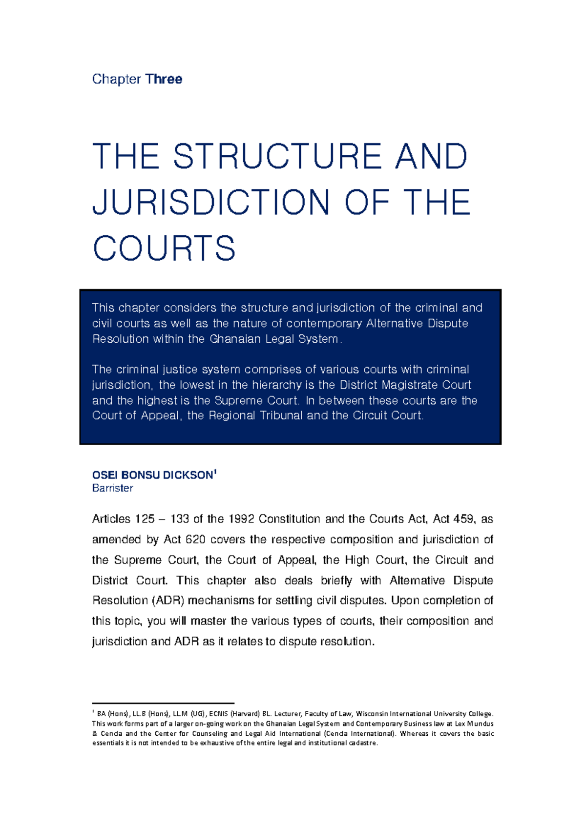 THE Structure and Jurisdiction of Courts in Ghana: A Detailed Overview ...
