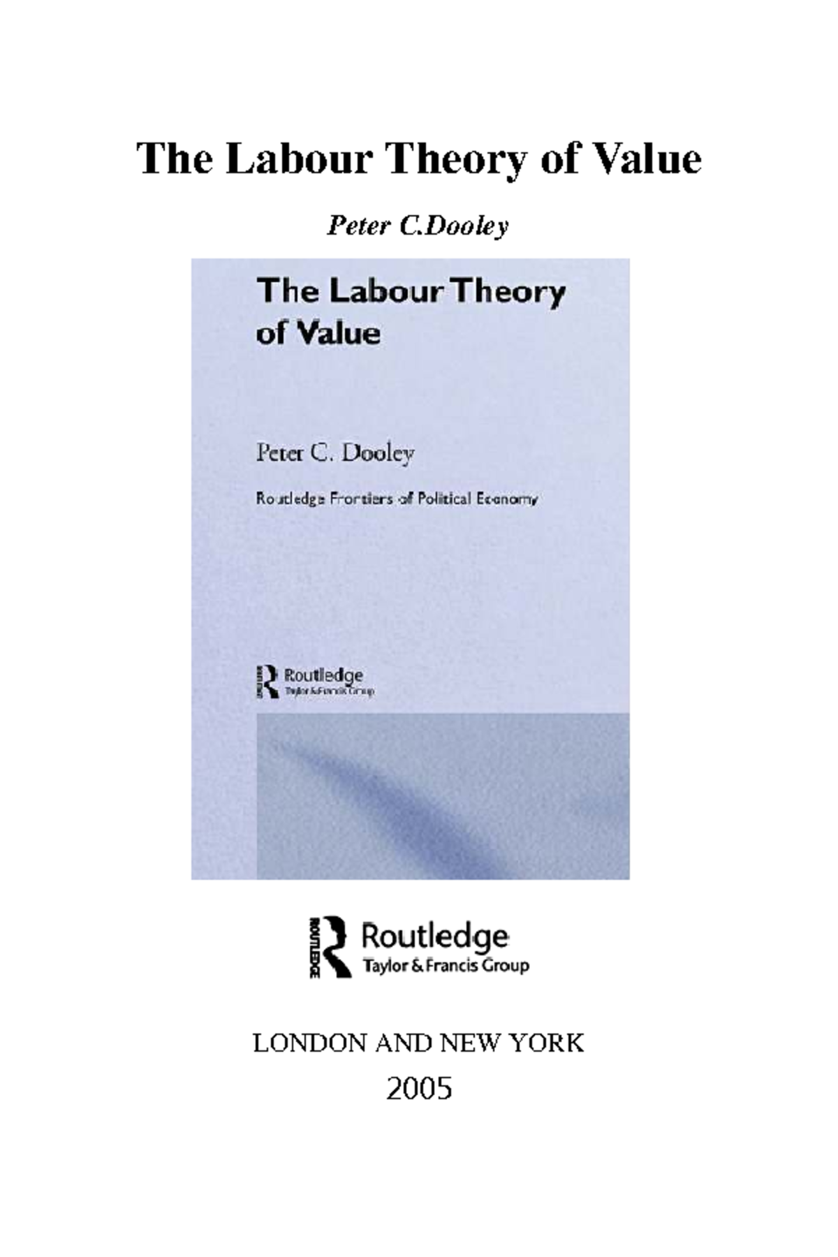 The Labour Theory of Value: Historical Perspectives and Key Thinkers ...