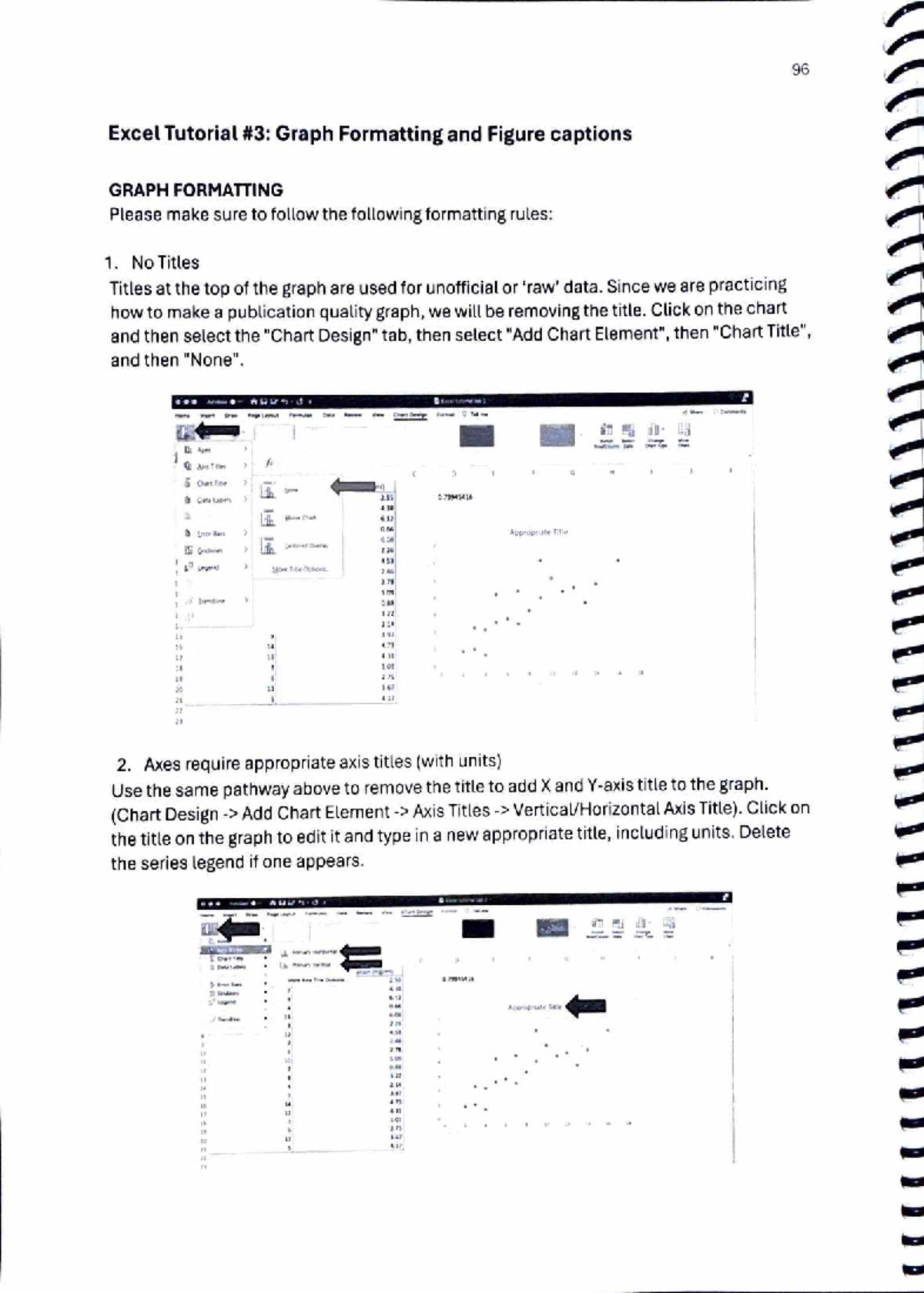 96 Excel Tutorial: Graph Formatting & Figure Captions - Studocu