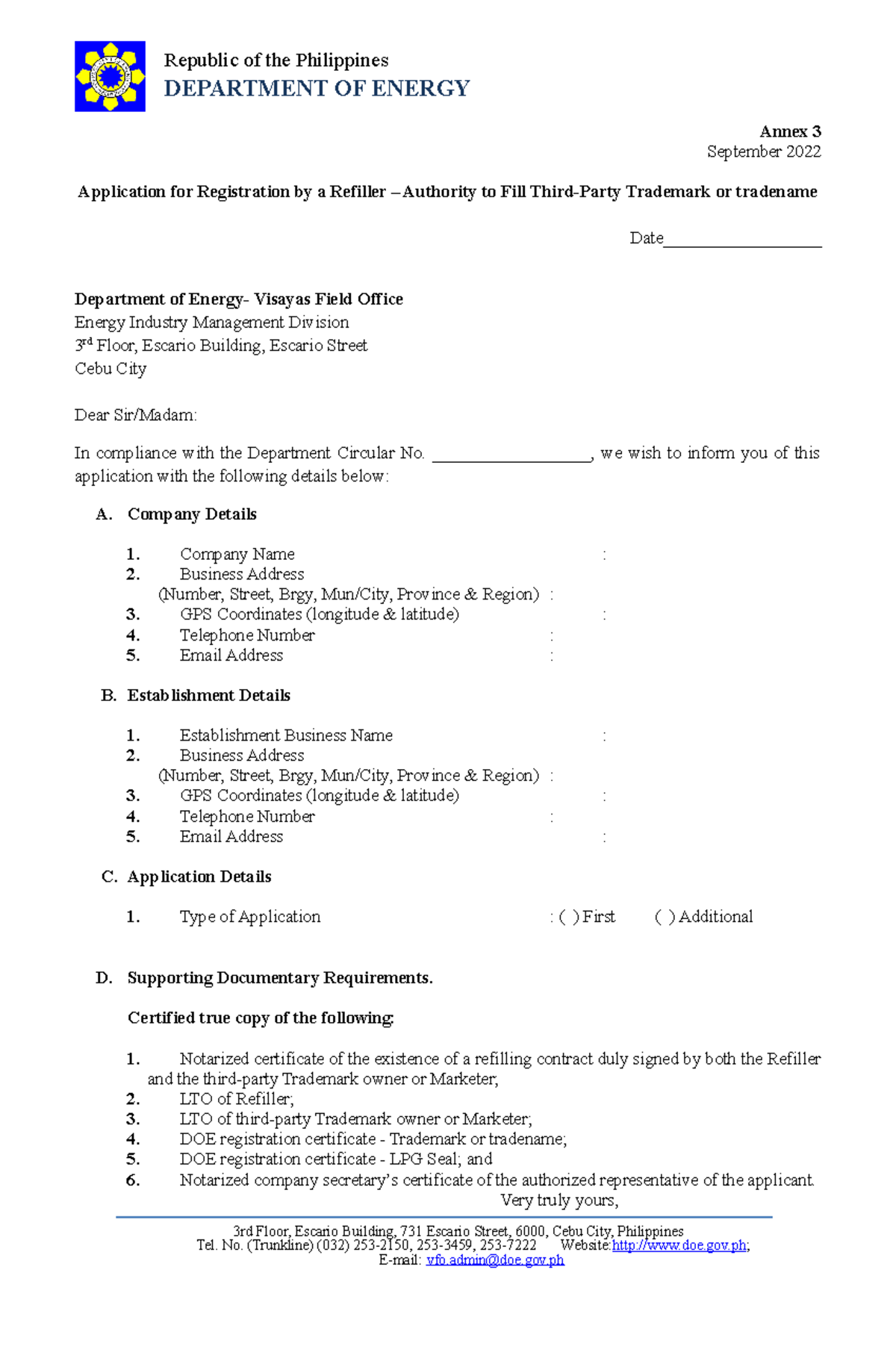 Annex 3 - Application for Third-Party Trademark Registration - Studocu