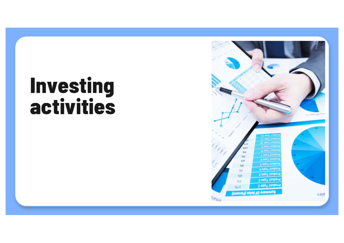 FSA - Lecture 7: Investing Activities and Asset Impairment - Studocu