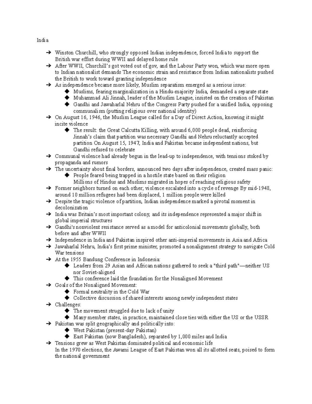 Chapter 25 & 26 - AP World History: India and Global Decolonization ...