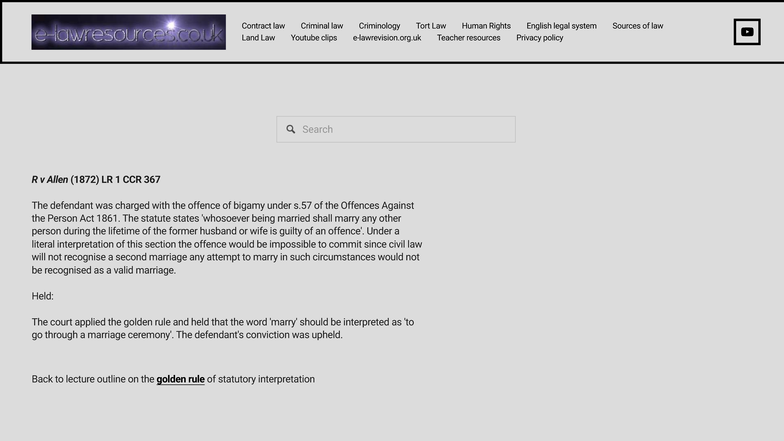 R v Allen (1872) - Bigamy Case Analysis & Statutory Interpretation ...