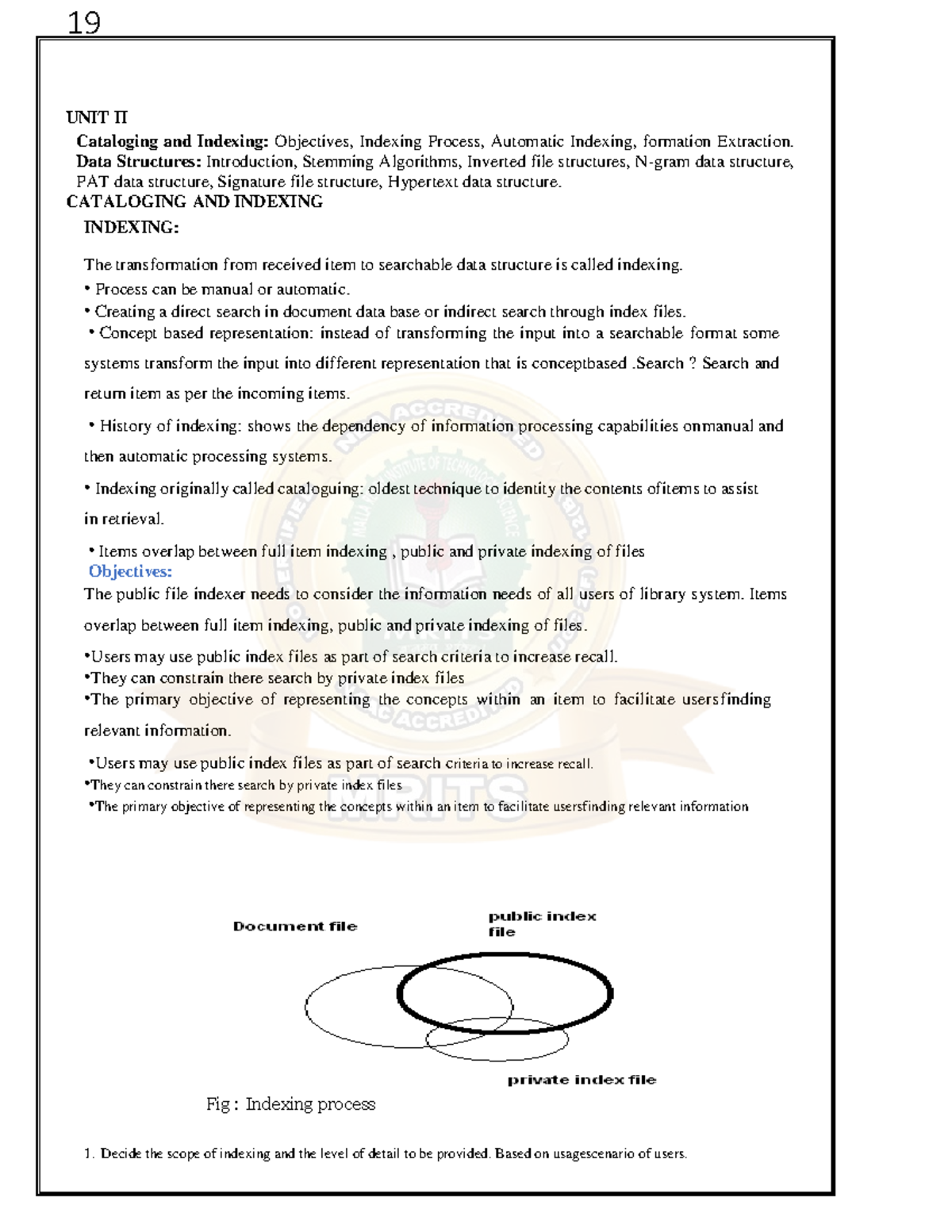 IIRS - 2 - Cataloging and Indexing: Objectives and Data Structures ...
