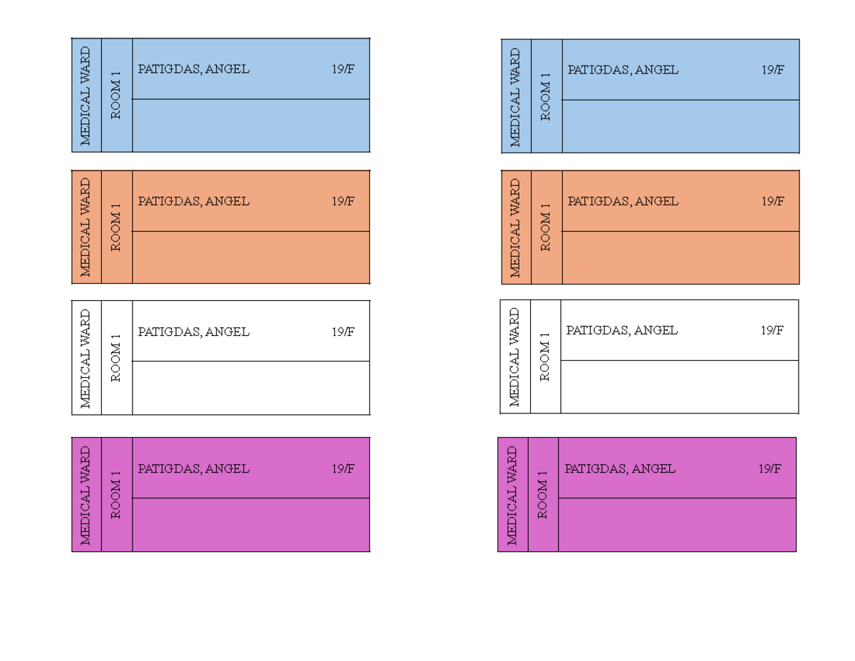Medical WARD - Tickets - Fundamentals of Nursing - MEDICAL WARD ROOM 1 ...